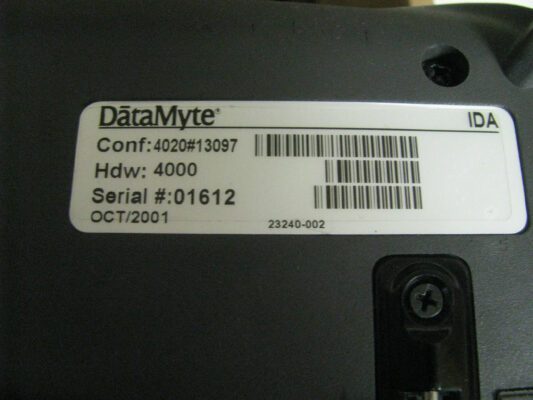 ASI Datamyte Data Myte 4020#13097 MDL 4000 Multipurpose Data Collector ...