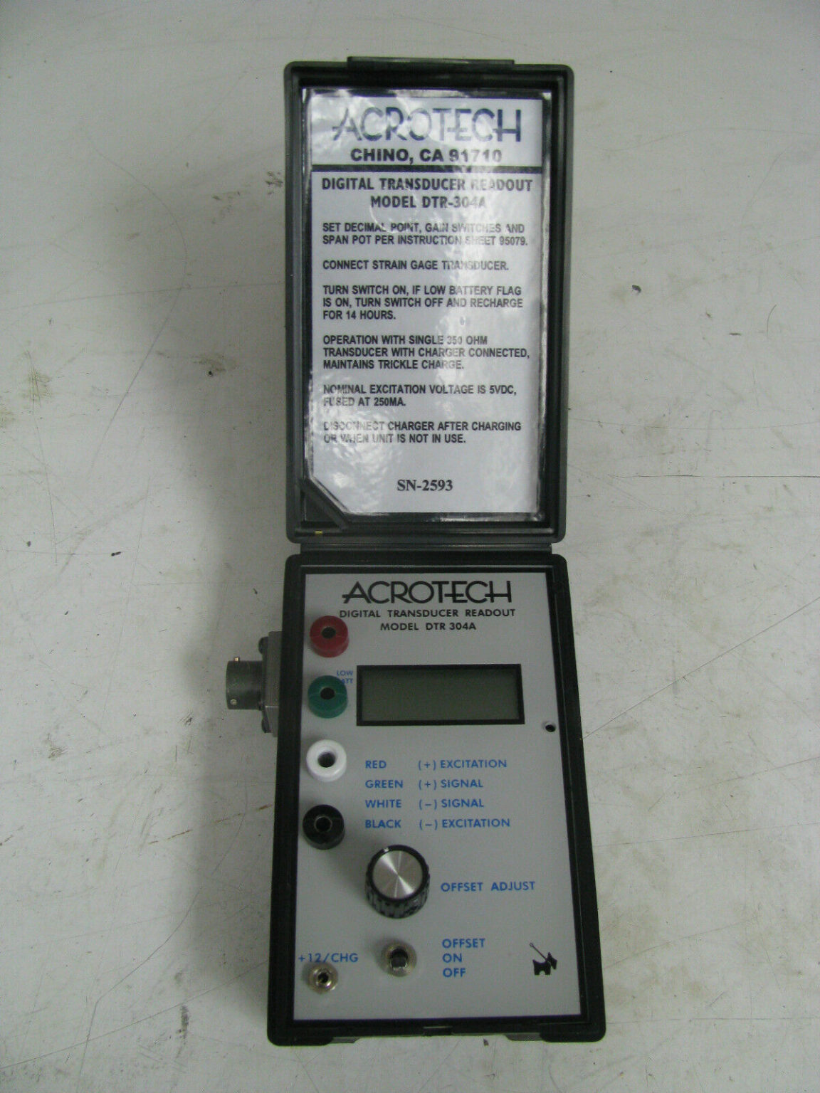 Acrotech Digital Transducer Readout MDL DTR-304A DG10 – Bullseye ...