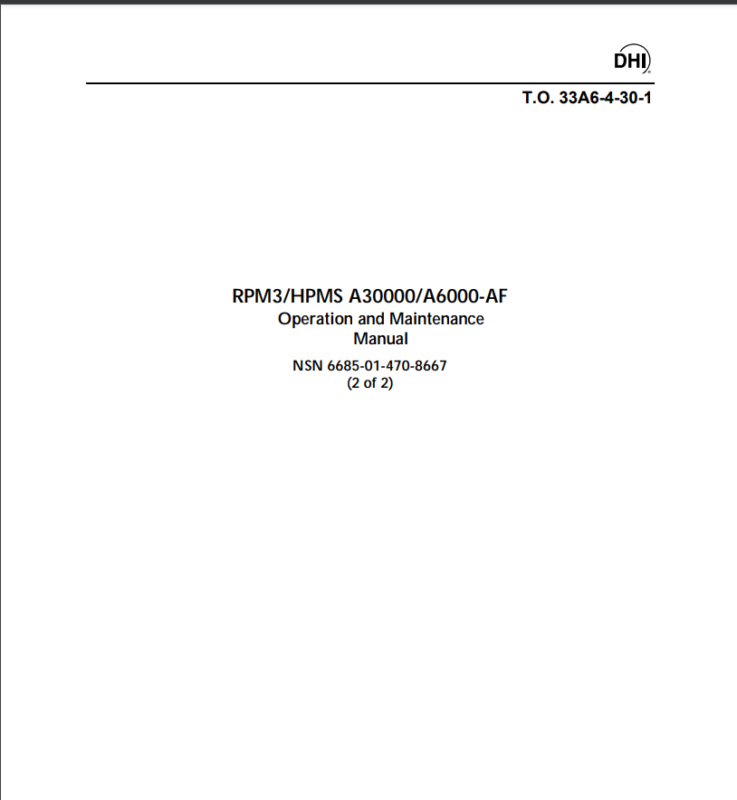 DHI DH Instruments Fluke RPM3/HPMS A30000/A6000-AF Pressure Calibrator ...