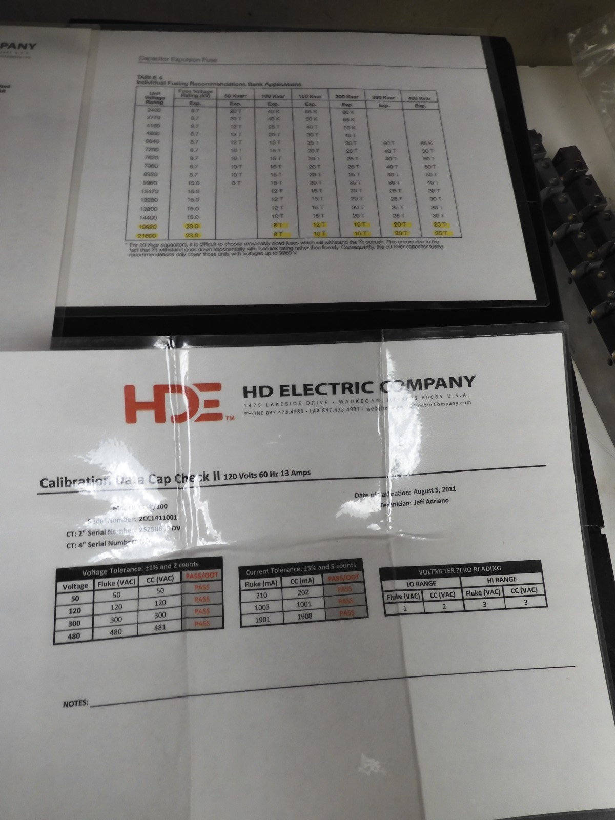 HD Electric – Cap-Check II CC-II/11 – Substation Type Capacitor Checker ...