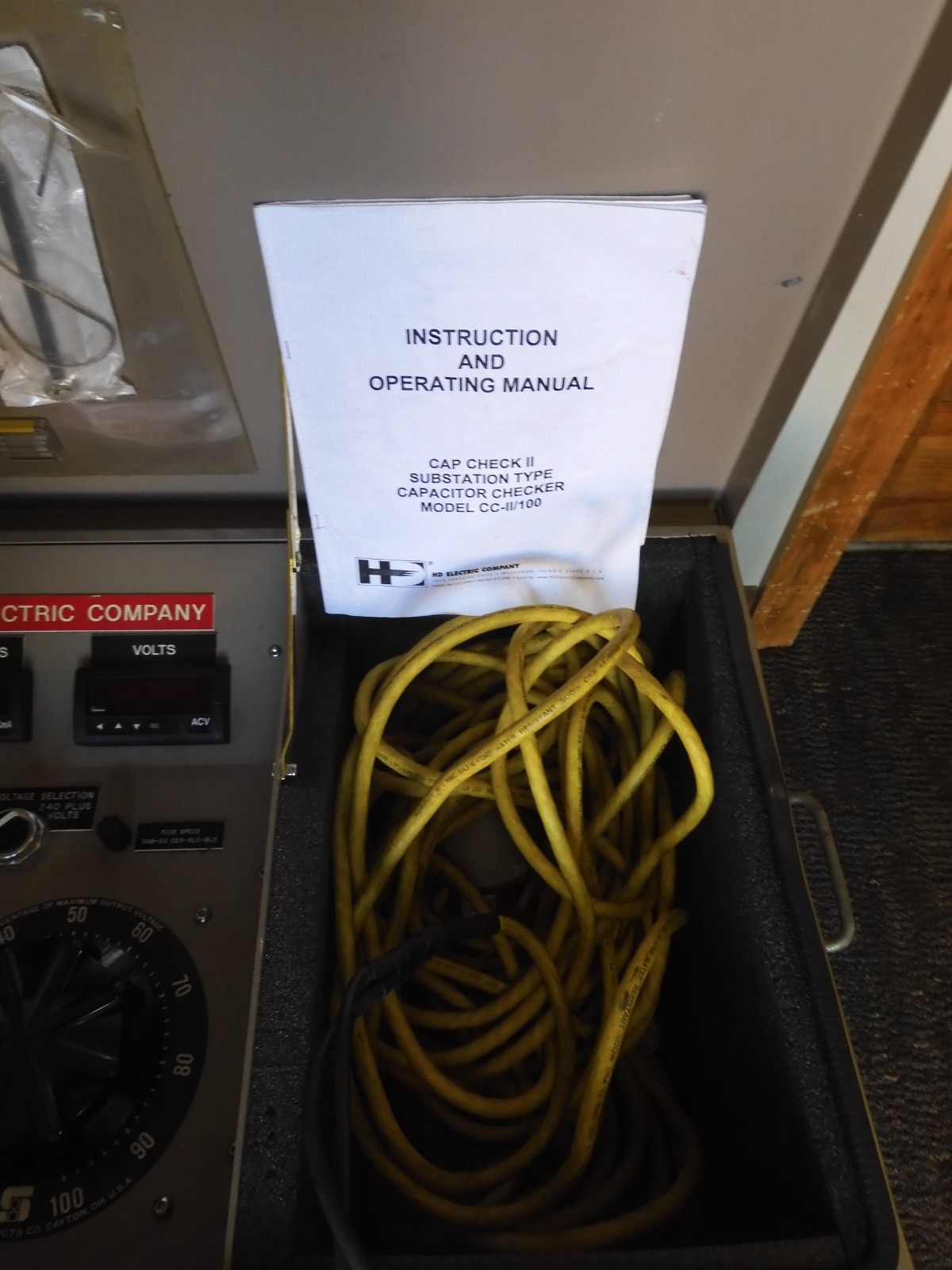 HD Electric – Cap-Check II CC-II/11 – Substation Type Capacitor Checker ...