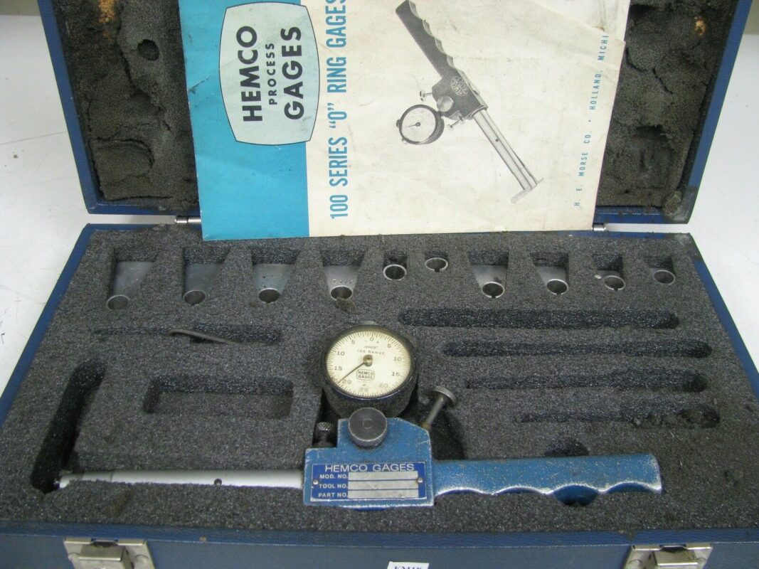 Hemco 100 Series "O" Ring Gage .0005 .247" + w/ Tips Shallow Diameter ...