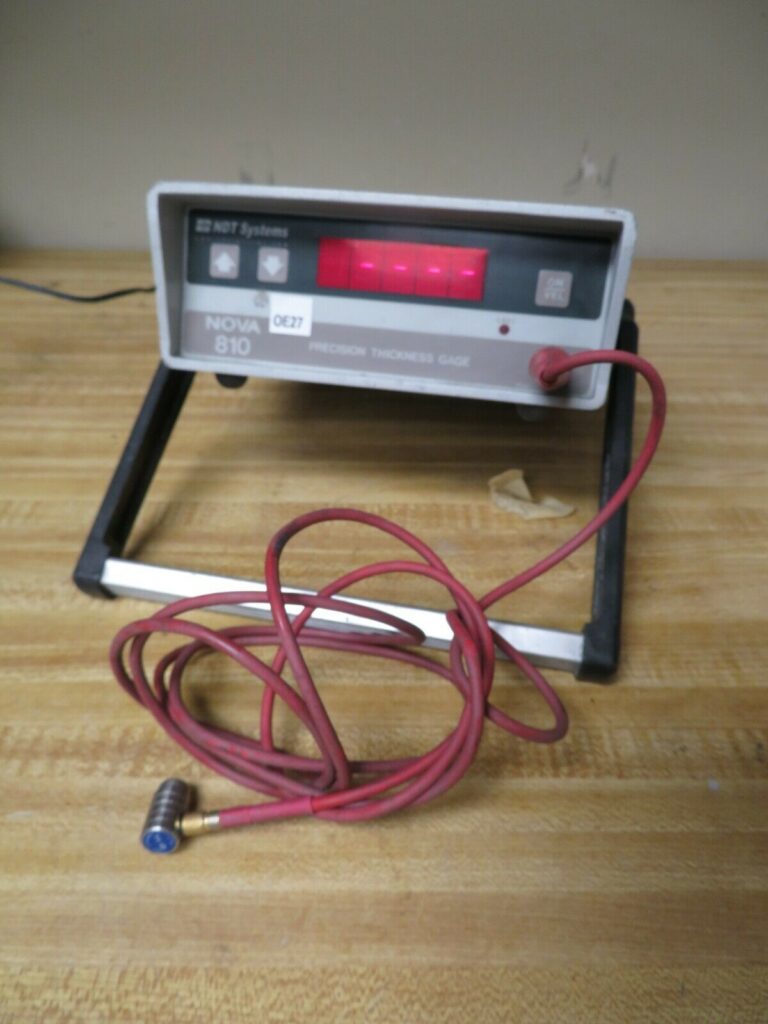 NOVA NDT Systems Model 810 Ultrasonic Thickness Gage w/ Probe OE27 ...