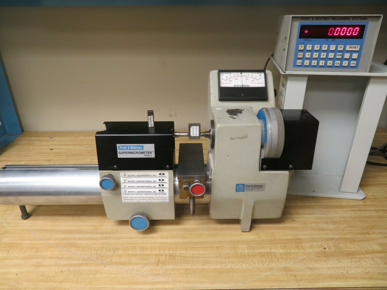 Pratt & Whitney Model C External Supermicrometer Measuring Machine ...