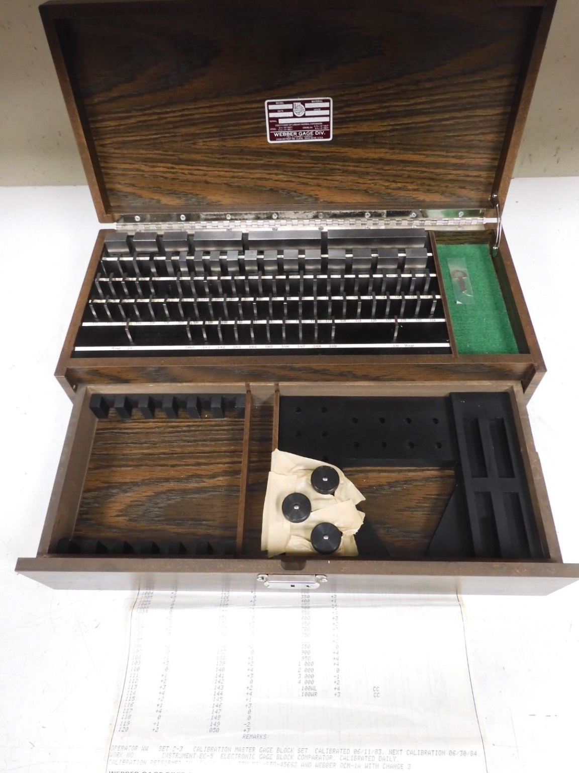 Starrett Webber – HD84A1 – Heavy Duty Gage Block Set. Steel, Grade 2 ...