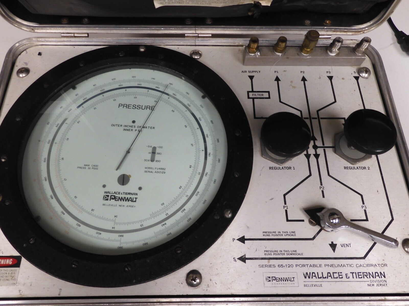 Wallace & Tiernan/Pennwalt – model 65-120 – Portable Pneumatic ...