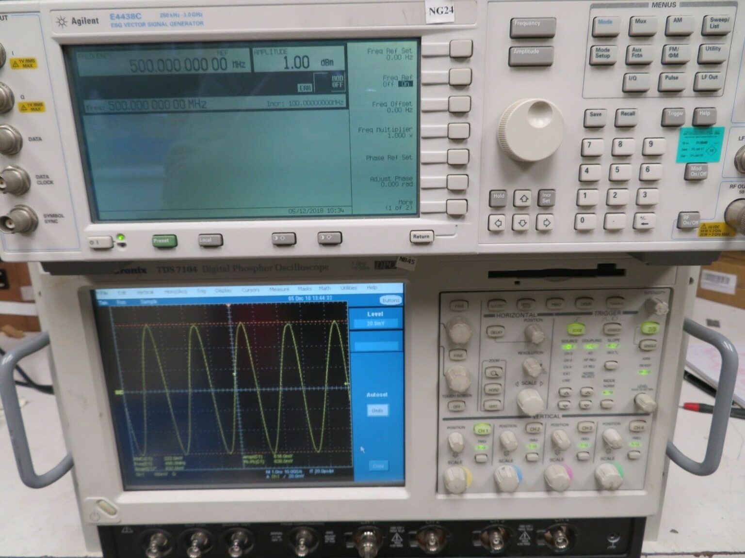 Agilent E4438C 250khz – 3.0 GHz ESG Vector Signal Generator w/ Options ...