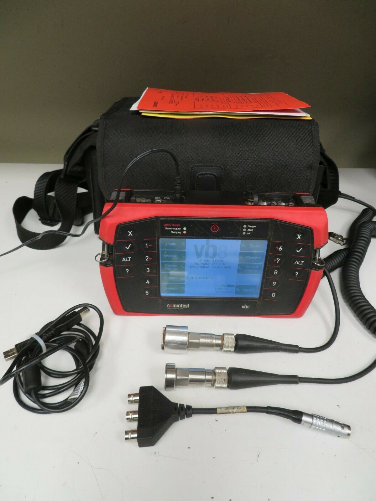 Bently Nevada Commtest VB8 Four Channel Vibration Analysis System OG6 ...