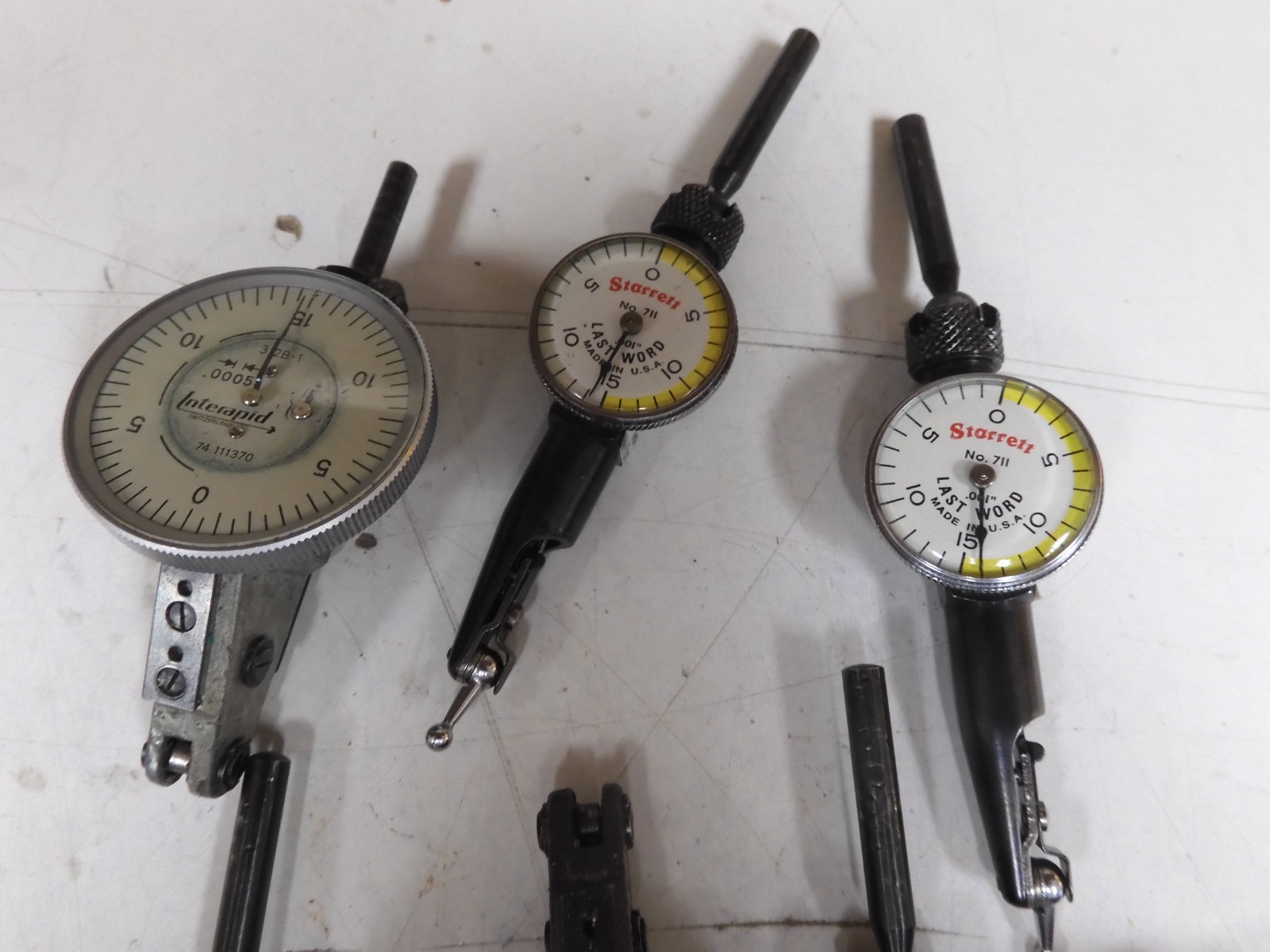 Lot of 8 – Parts/Repair – Dial Test Indicators – Starrett & Interapid ...