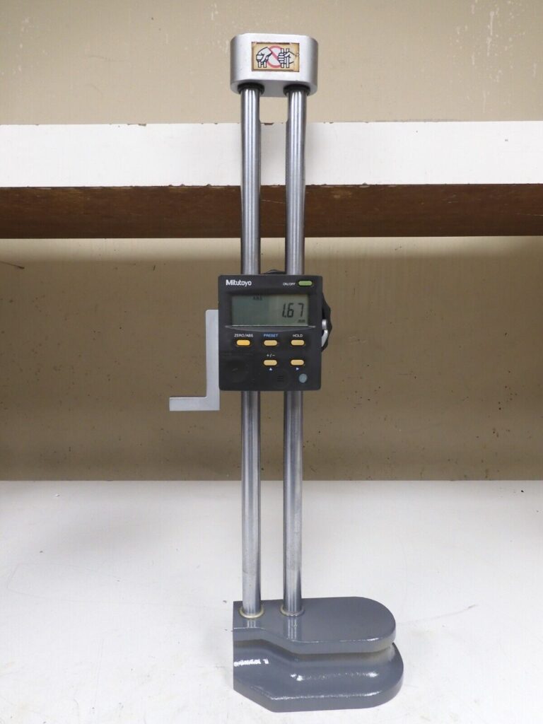 Mitutoyo – 192-613 – 0-300mm/.01mm Metric Only Dual Column Height Gage ...