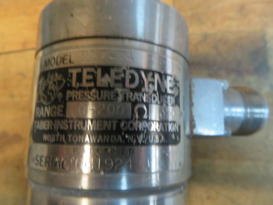 Taber Teledyne – Pressure Transducer – 0-200 PSI Range – 350 Ohms ...