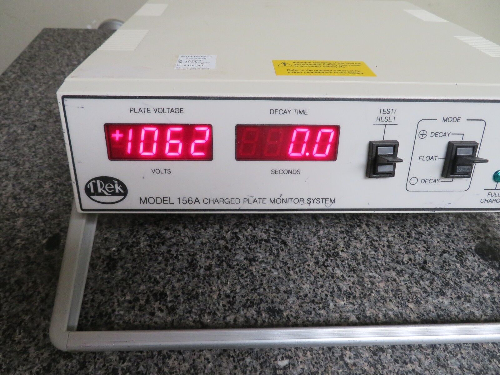 Trek 156A Charged Plate Monitor Analyzer System Electrostatic Voltmeter ...