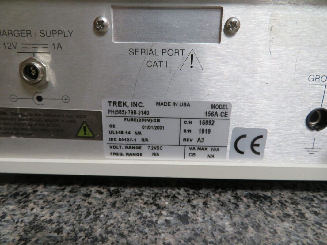 Trek 156A Charged Plate Monitor Analyzer System Electrostatic Voltmeter ESD PO46 – Bullseye ...