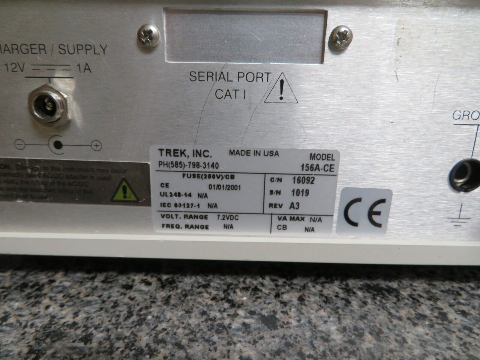 Trek 156A Charged Plate Monitor Analyzer System Electrostatic Voltmeter ...