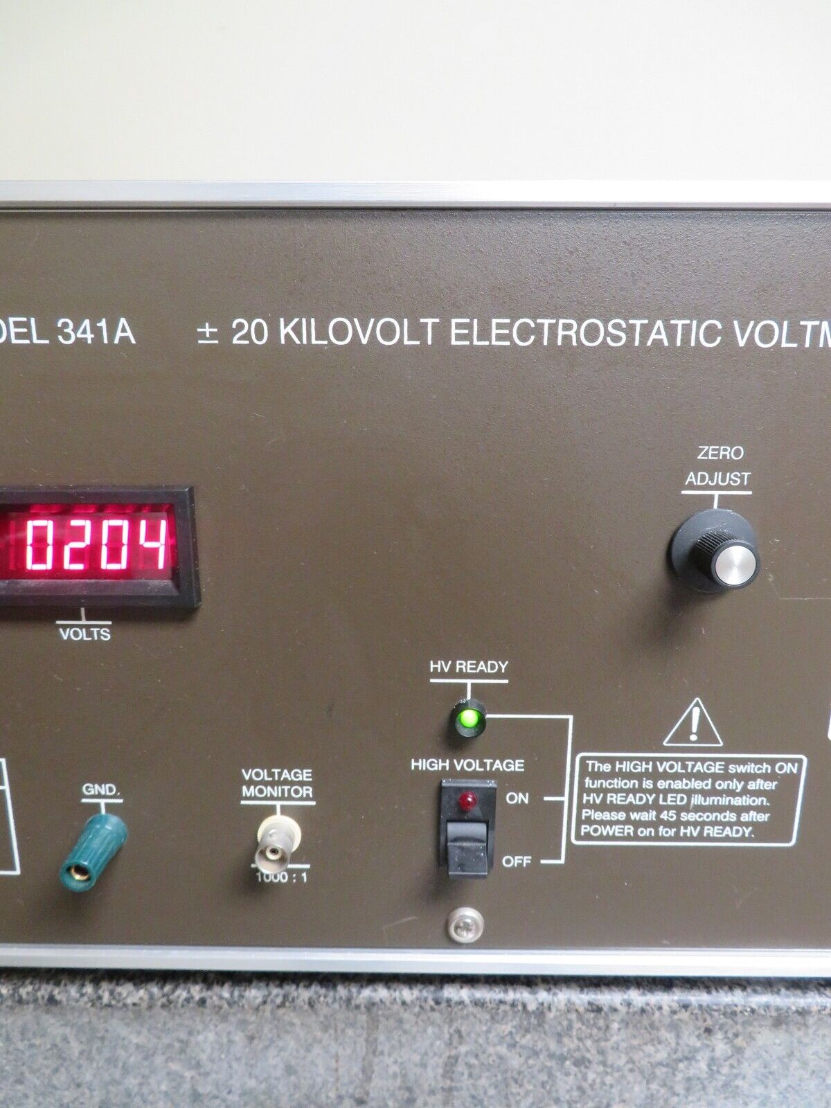 Trek Model 341 +- 20KV Auto Bi-Polar ESVM 341-G Electrostatic Voltmeter ...