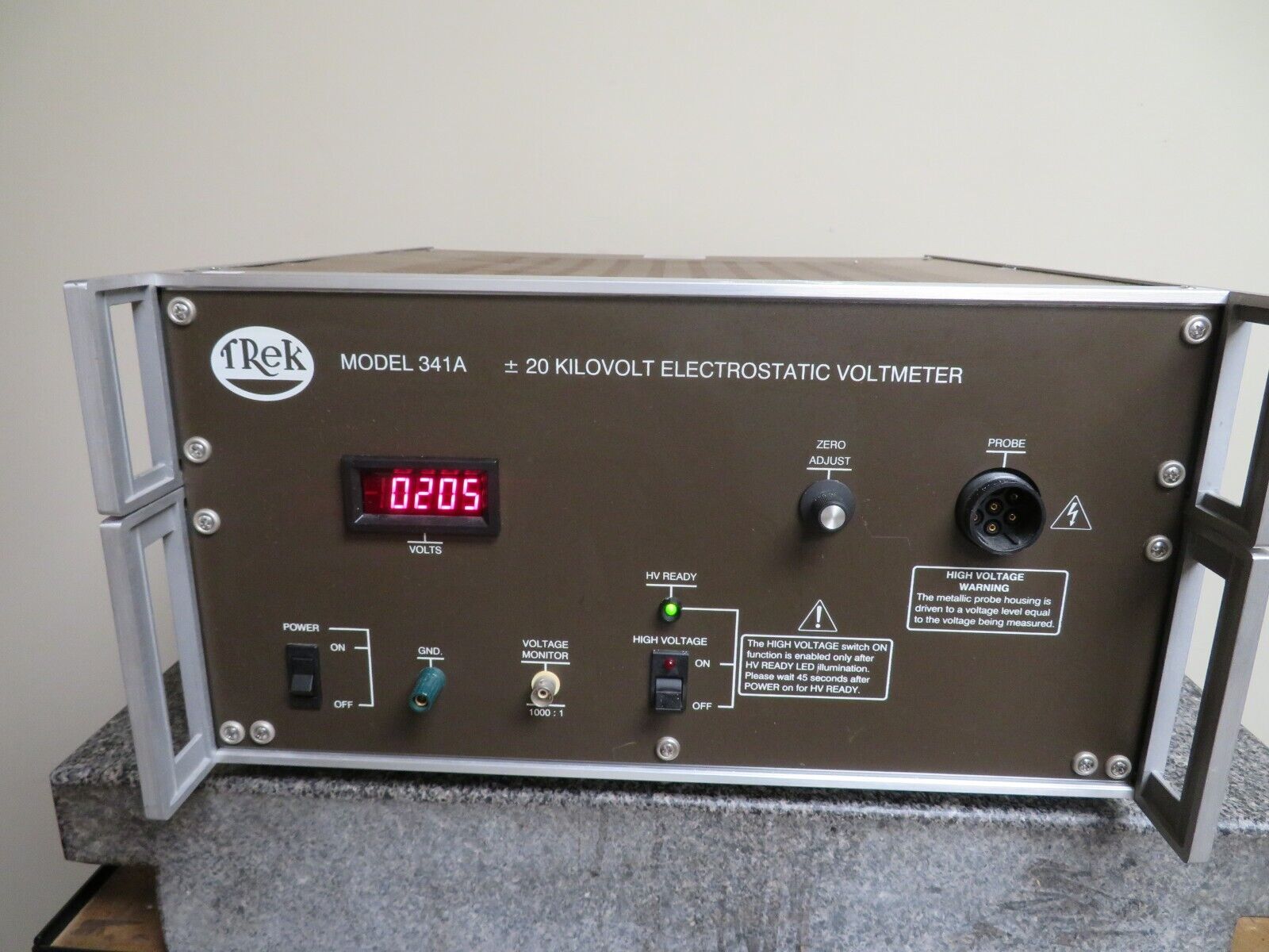 Trek Model 341 +- 20KV Auto Bi-Polar ESVM 341-G Electrostatic Voltmeter ...