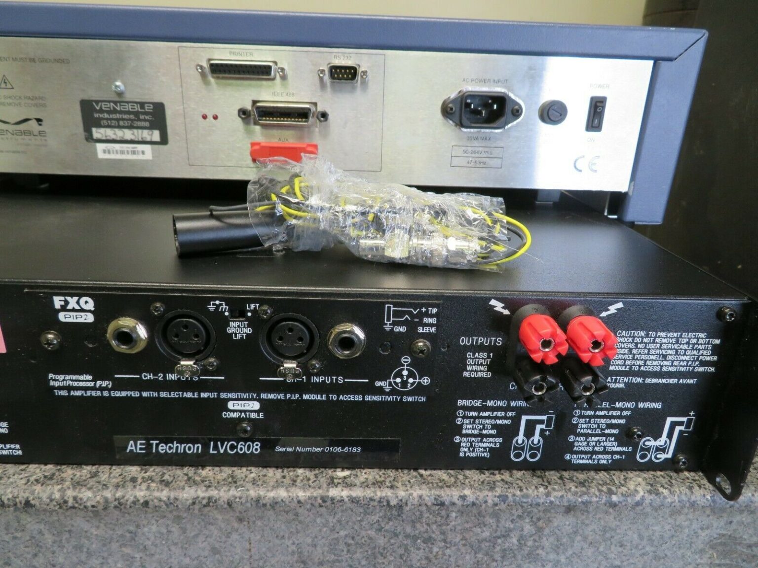 Venable Instruments FRA-3120 Frequency Response & VLA-1000 Linear ...