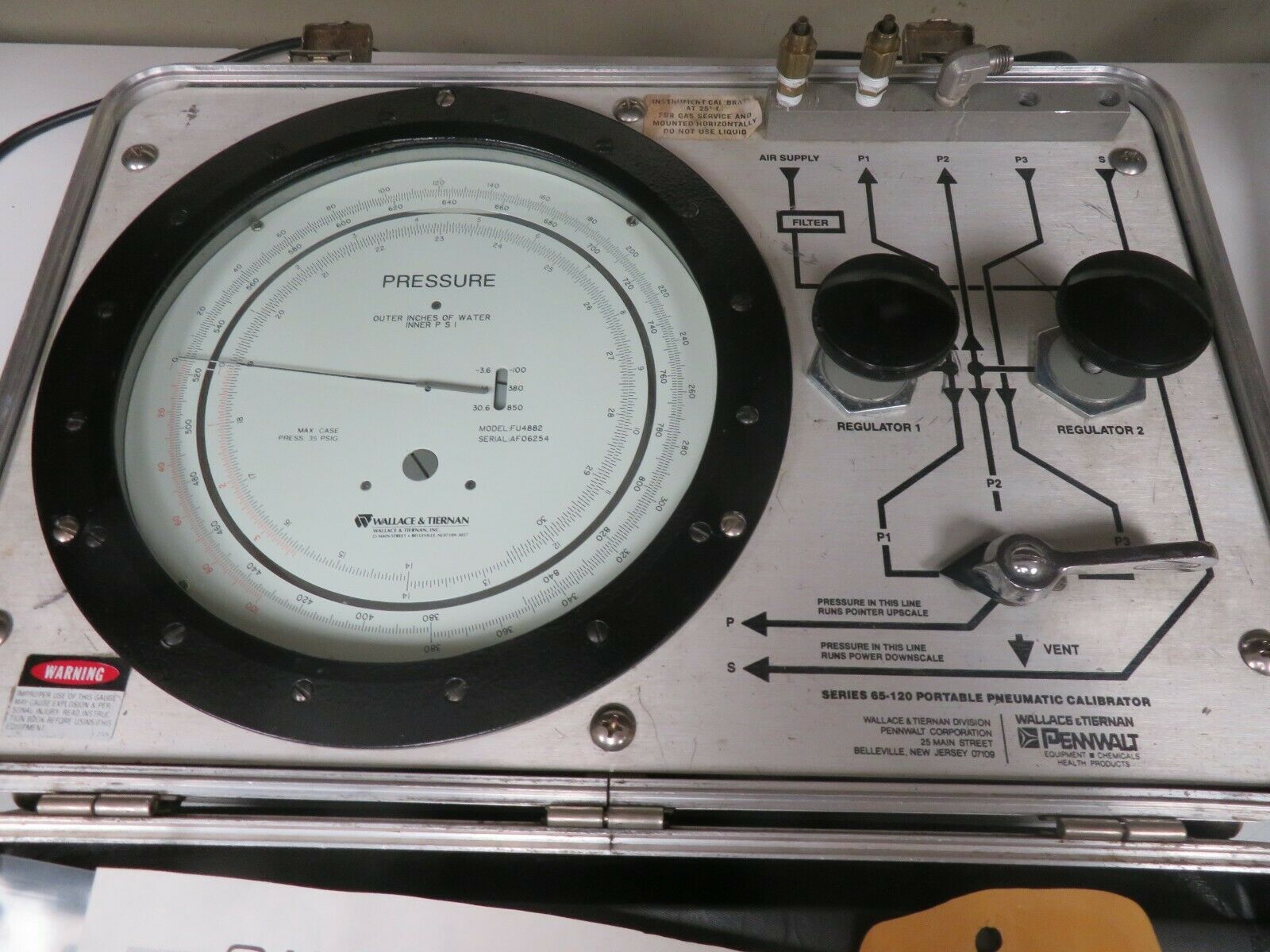 Wallace & Tiernan/Pennwalt – model 65-120 – Portable Pneumatic ...