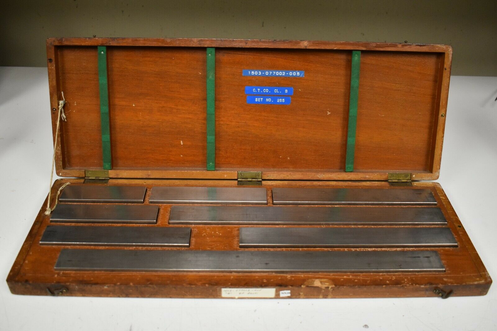 C.E Johansson 5-20" Rectangular Steel Large/Long Gage Block Set – NN38 ...