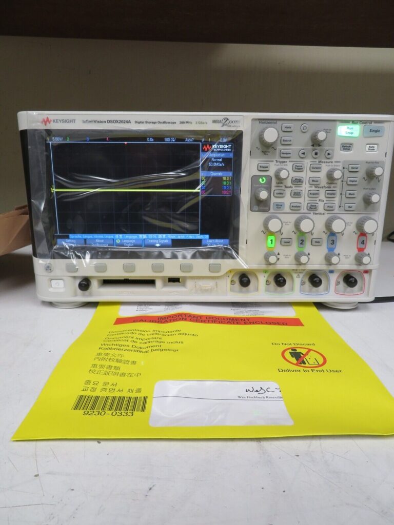 Keysight InfiniiVision DSO-X 2024A 200MHz 4Ch DSO BW20,EDK, DVM,RML ...