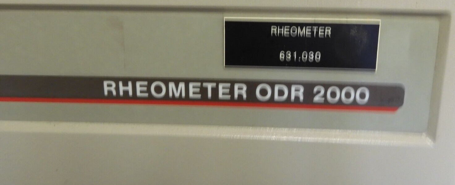 Monsanto/Alpha Technologies – ODR 2000 – Oscillating Disc Rheometer Cal ...