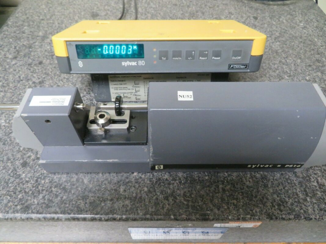 Sylvac PS16-25 Bench-top Measuring Machine w/ Sylvac 80 Readout NU52 – Bullseye Calibration