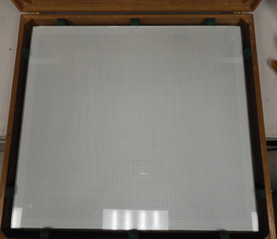 22" x 20" – Glass Artifact/Optical Calibration Grid Standard in case ...