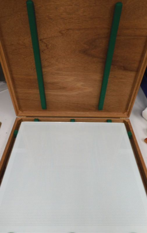22" x 20" – Glass Artifact/Optical Calibration Grid Standard in case ...
