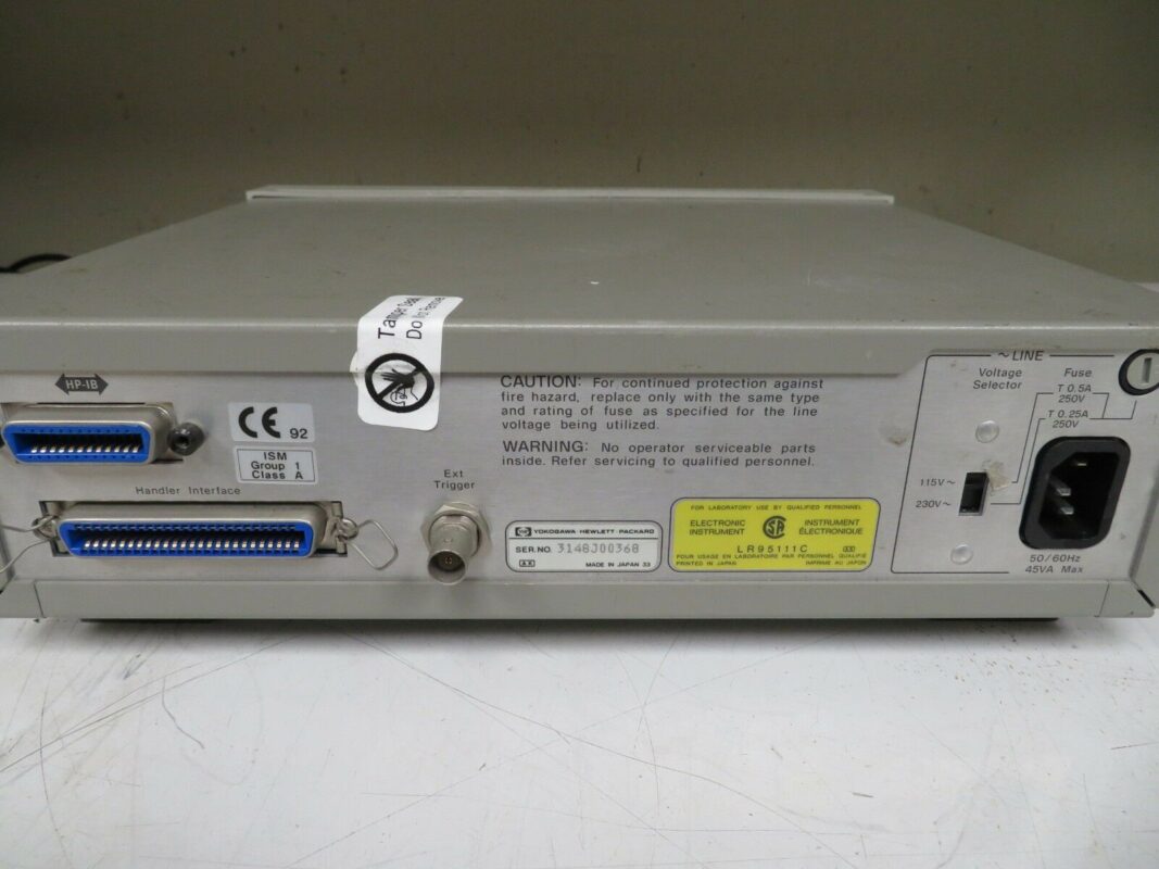 HP – Agilent – Keysight 4338A Digital Milliohmmeter NC34 – Bullseye ...