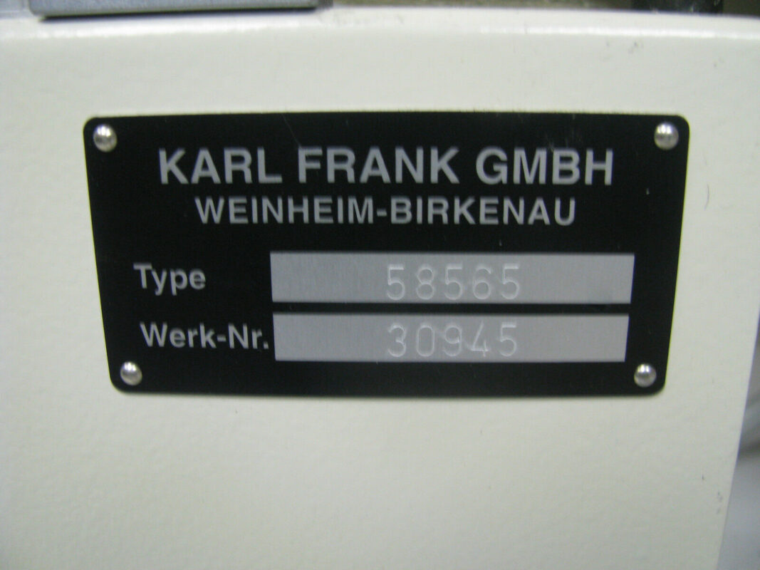 Karl Frank GMBH – Pliability Tester – Good Condition – Bullseye Calibration
