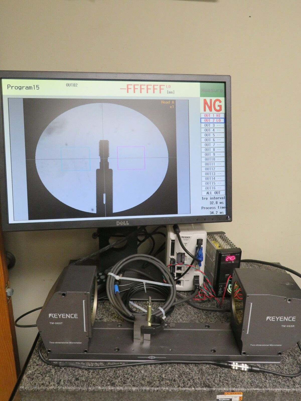 Keyence Series TM 3000 Optical Micrometer TM-065 Measuring Head ...