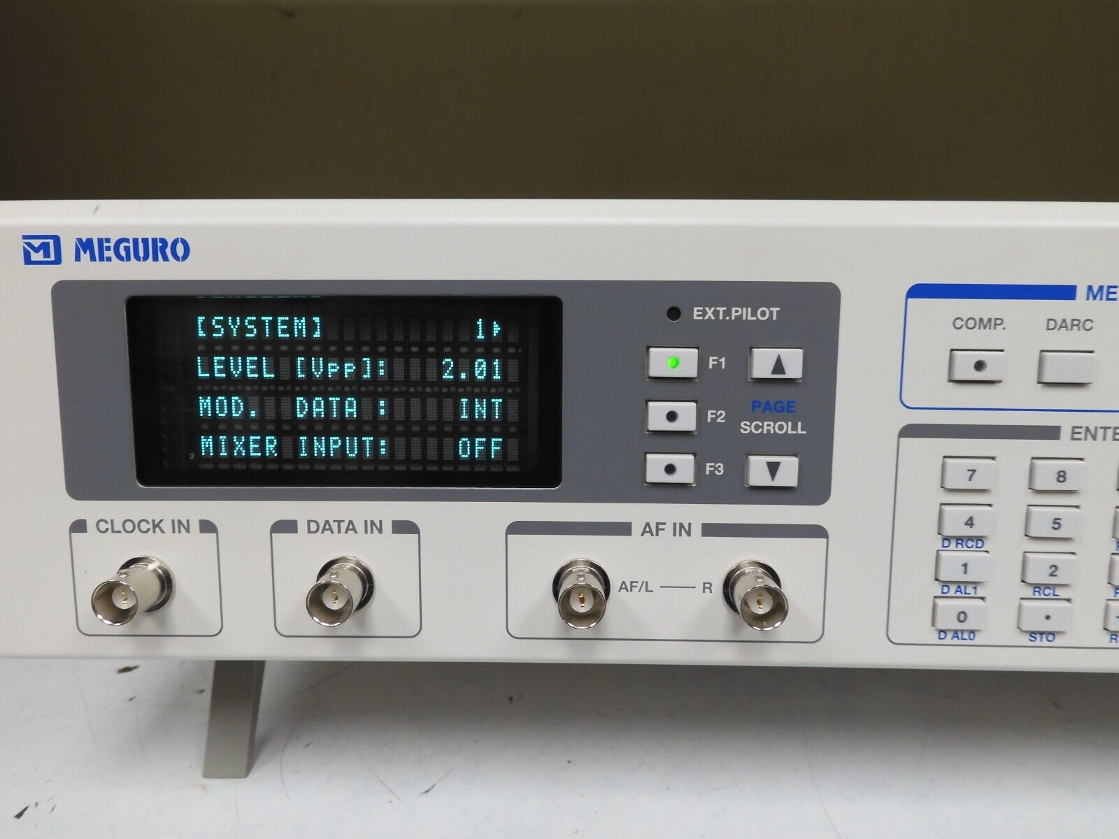 Meguro MSG-2174 FM Multiplex Signal Generator Opt. 006 Mod 105 Rev 109 ...
