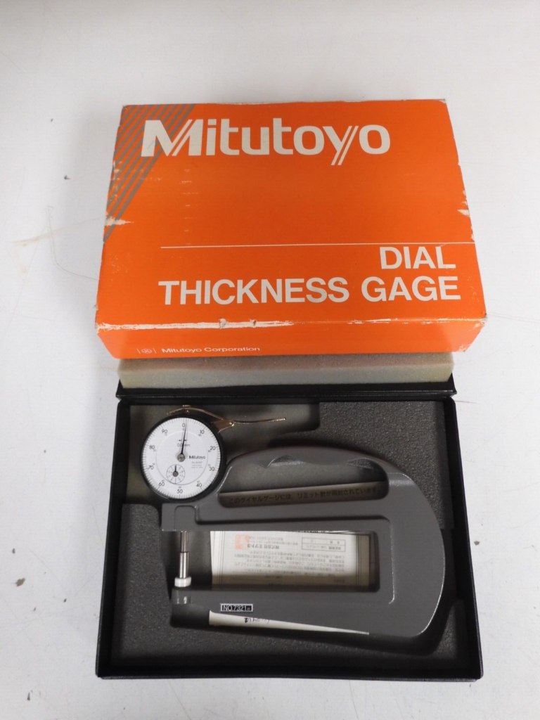 Mitutoyo – model 7321 – Dial Thickness Gage w/ Ceramic Tips – 10/.01mm ...