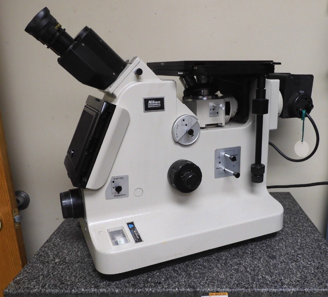 Nikon/Buehler Epiphot Inverted Metallurgical Microscope Metallograph ...