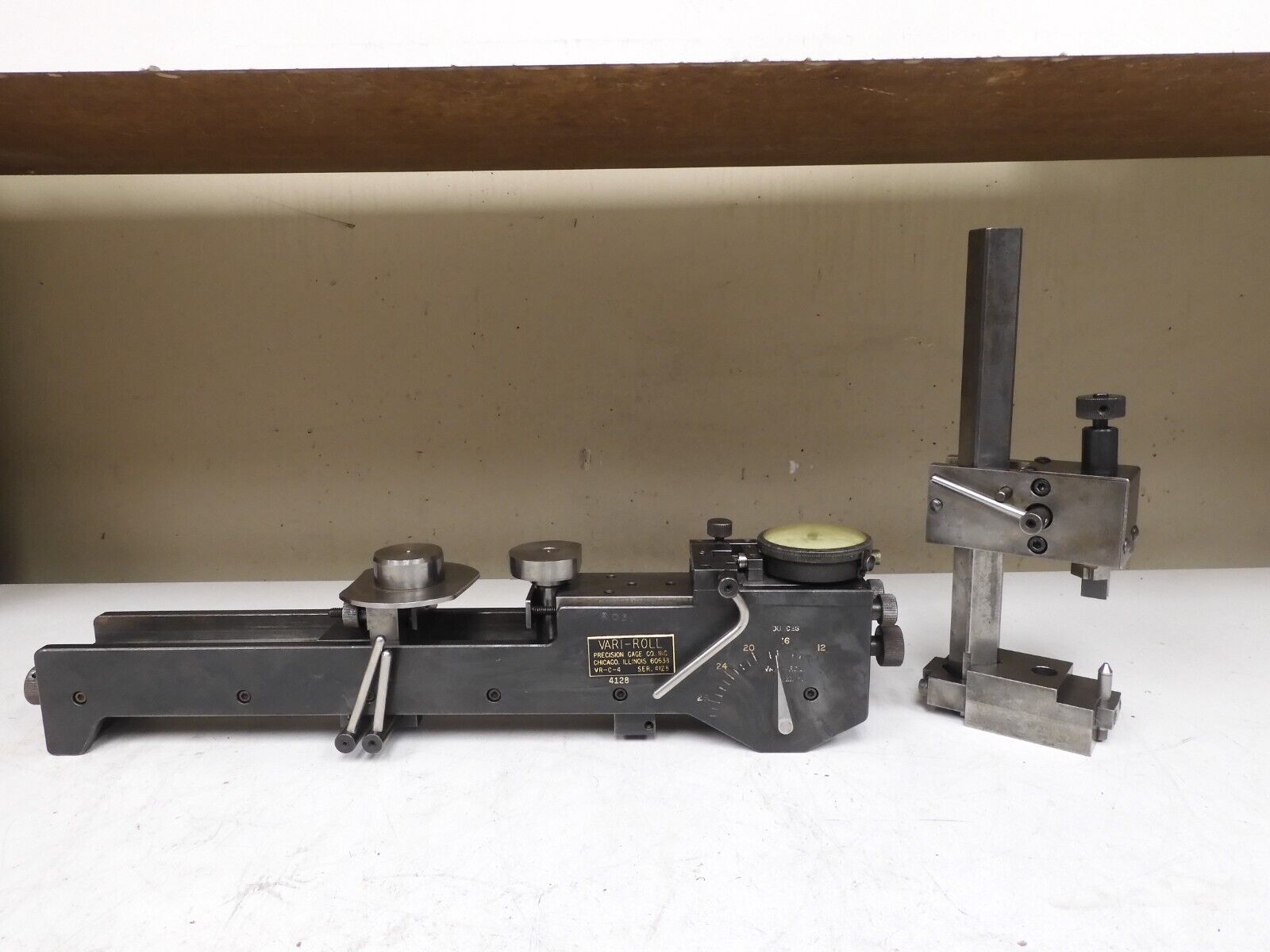 Precision Gage Vari-Roll – 9 3/4"/.0001" – Gear Measuring System Tester ...