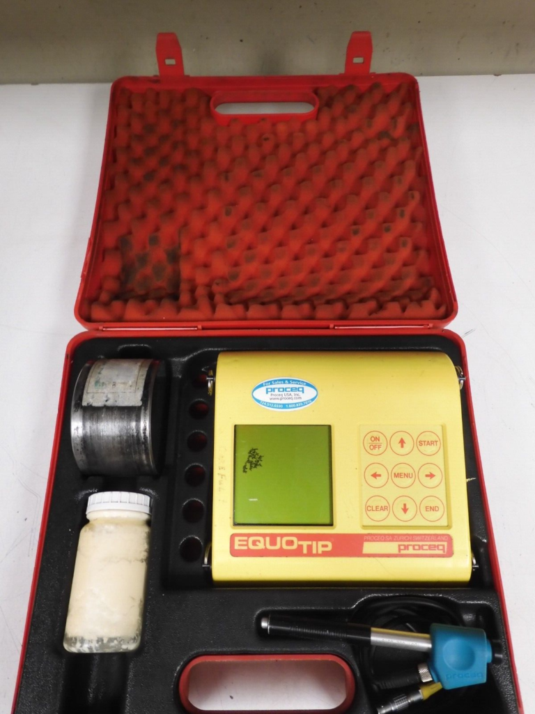 Proceq Equotip Hardness Tester Kit – D probes – Calibrated/Cert – PJ34 ...
