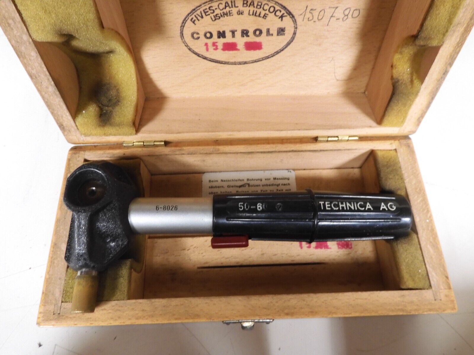 SWISS TECHNICA AG OPTO-MIKE OPTICAL BORE GAGE SET 15-60MM – Metric ...