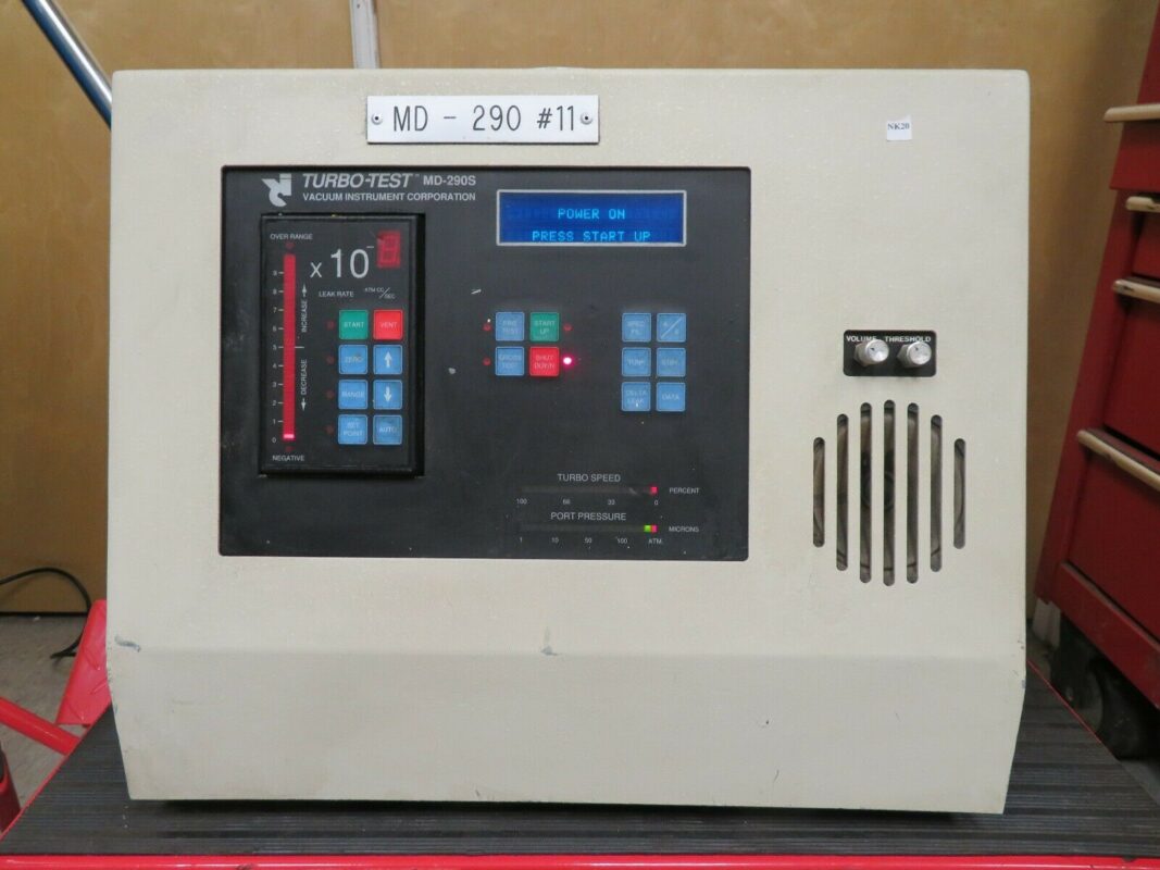 VIC/Vacuum Instruments Corporation Turbo Test MD-290S Leak Detector ...