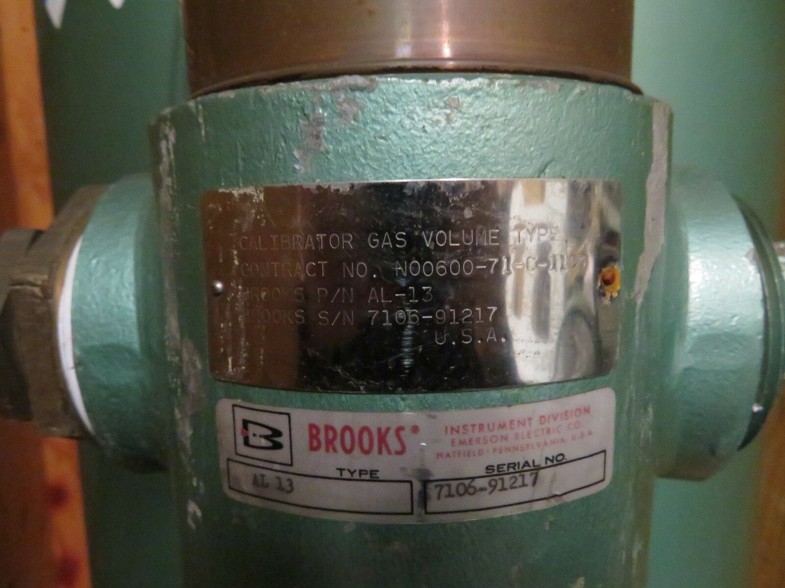 AM Brooks AL13 5 Cubic Feet Bell Prover Primary gas Flow standard Gas ...