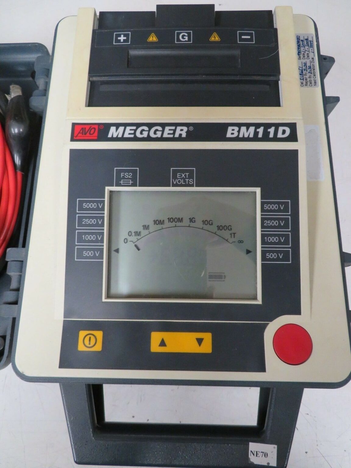 Avo Megger BM11D – 5 kV Insulation Resistance Tester – Megger NE70 ...