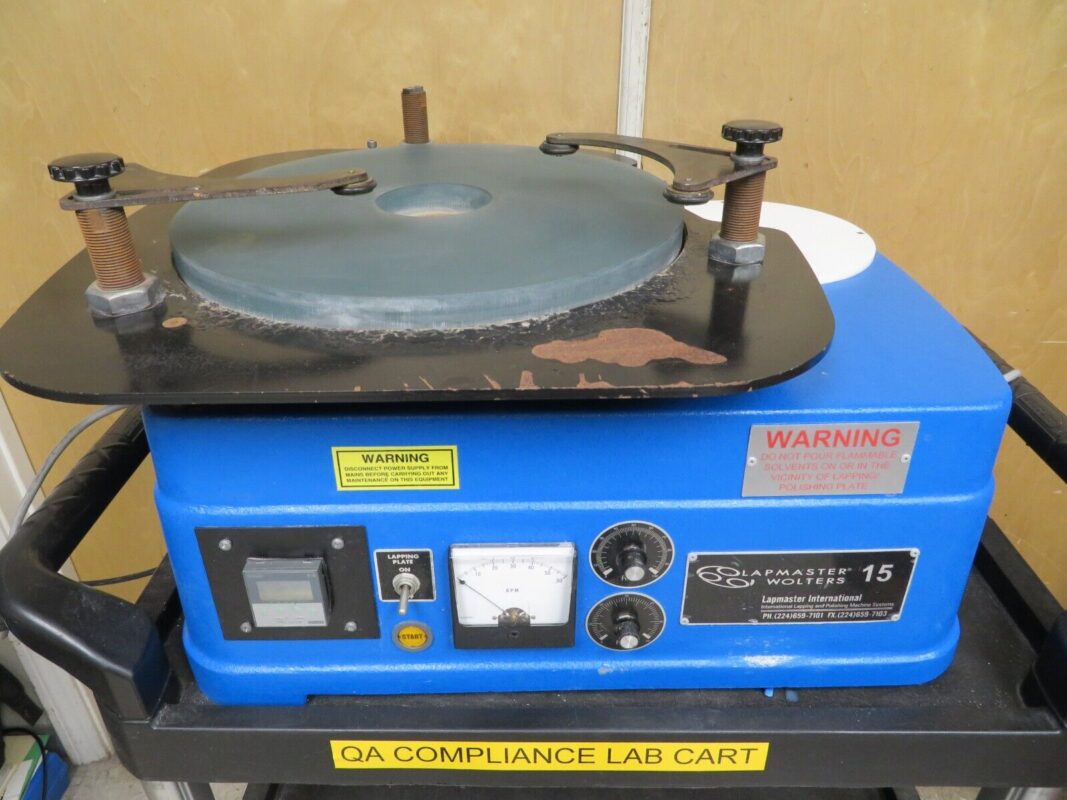 Crane Wolters Lapmaster model 15 Precision Open Face Flat Lapping ...