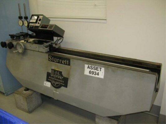 Starrett 45" Universal Length Measuring Machine Calibrator w ...