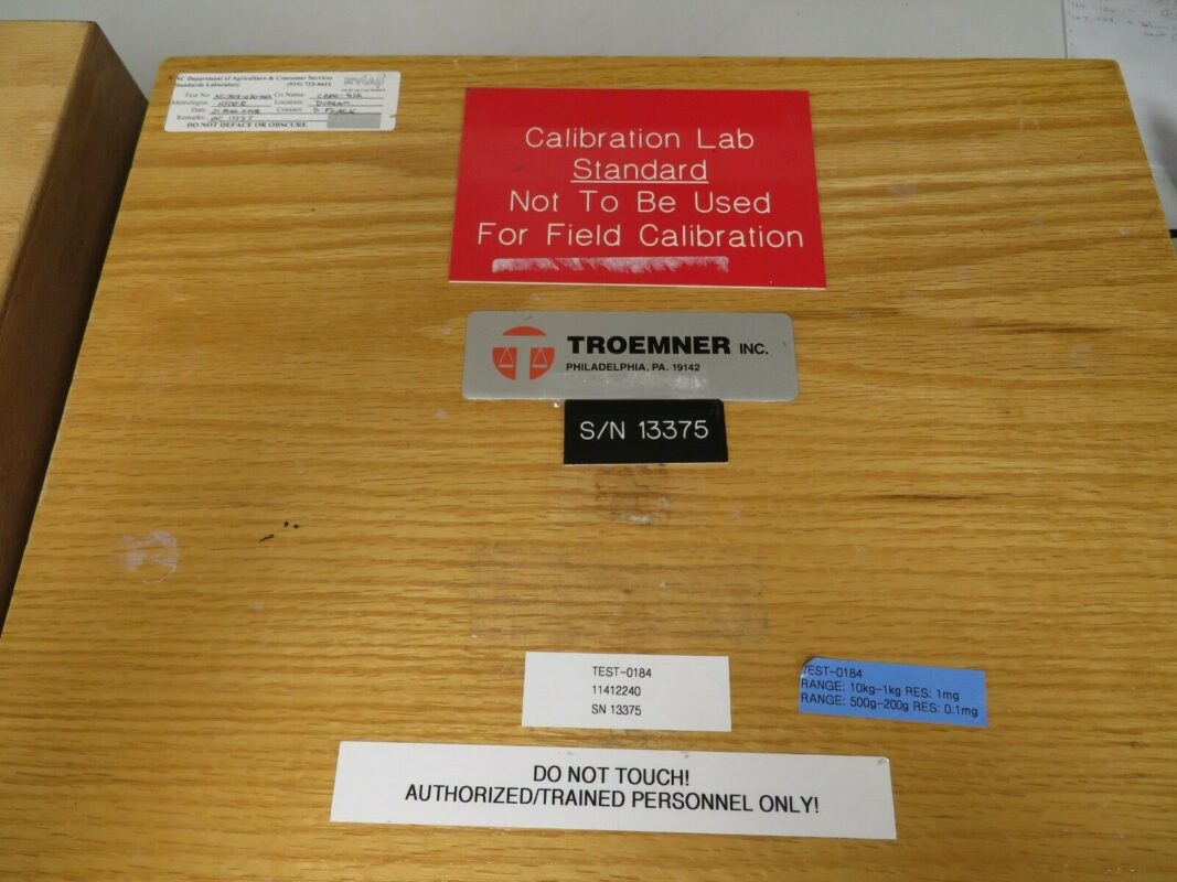 Troemner 20g – 10kg Mass Weight – Analytical Balance Calibration Class ...