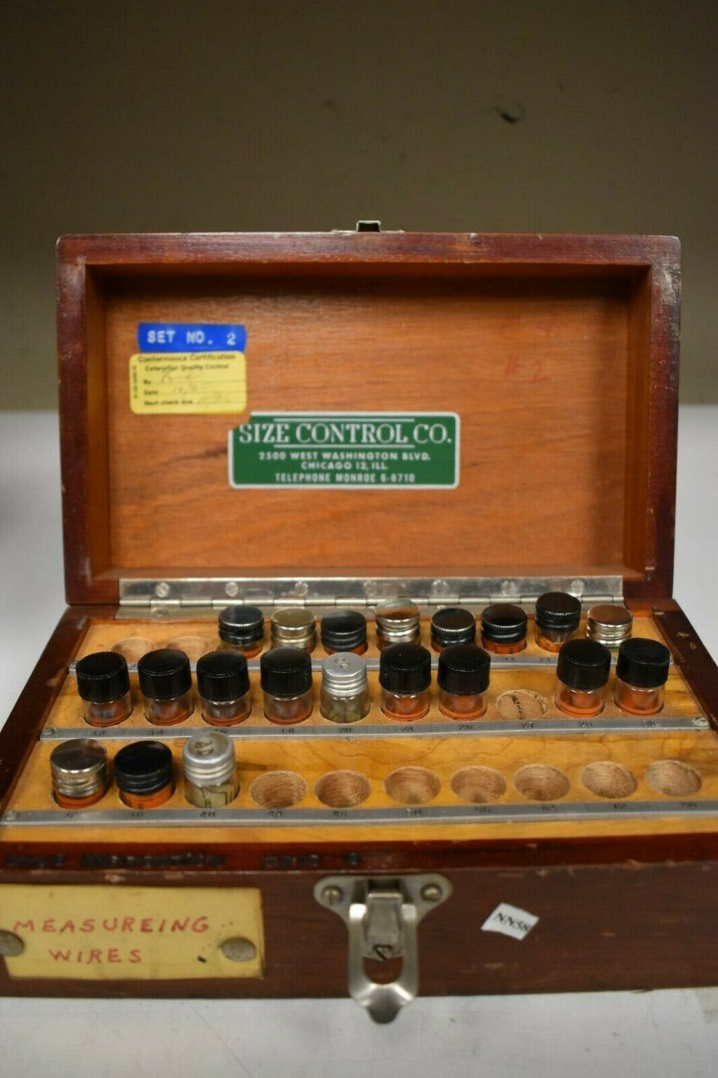 Van Keuren Metric Thread Measuring 3-Wire Set (6 – 40 TPI, 60°) – NN58 ...