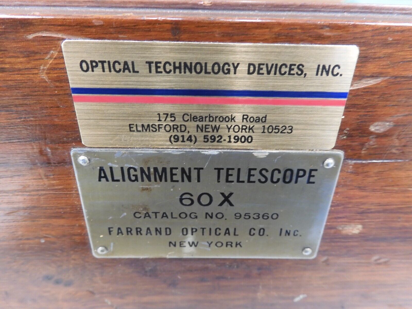 Farrand Optical – 60X Alignment Telescope in case – PJ8 – Bullseye Calibration