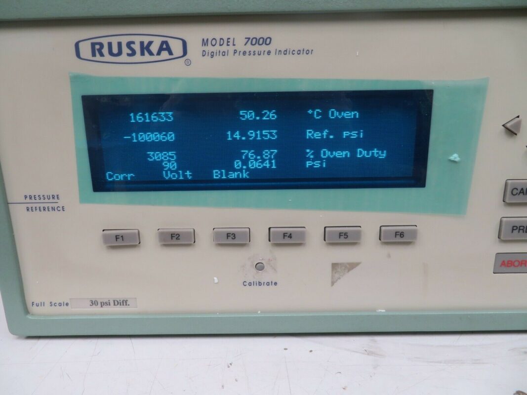 Fluke Ruska Model 7000 Digital Pressure Indicator 30 PSI Differential ...