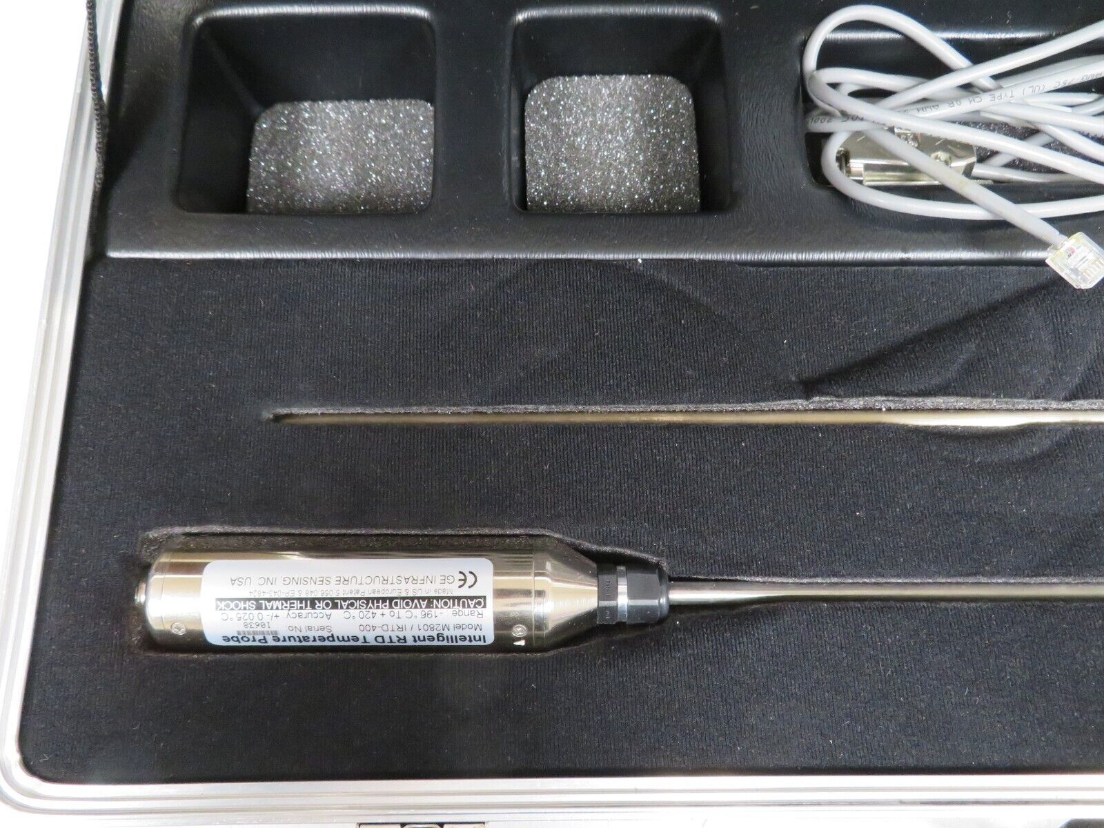 GE Kaye Instruments Intelligent RTD Temperature Probe M2801/IRTD-400 ...