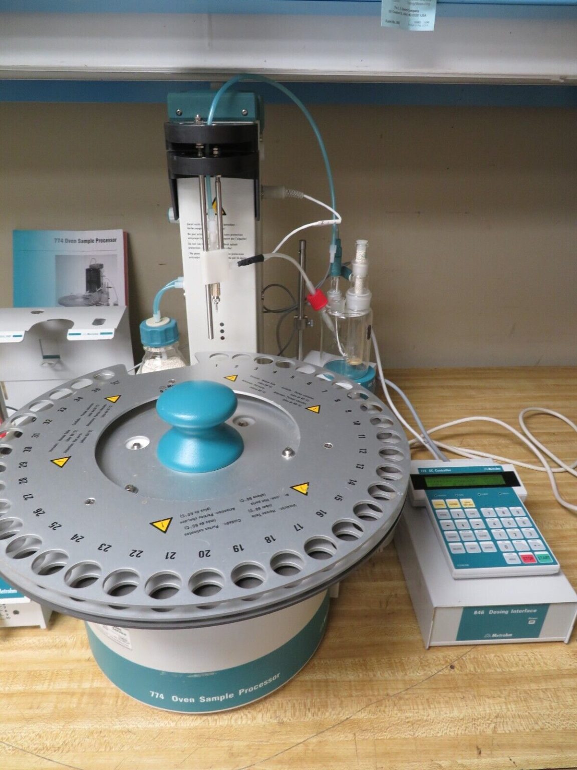 Metrohm 774 Oven Sample Processor 831 KF Coulometer 703 Ti Stand 846 ...