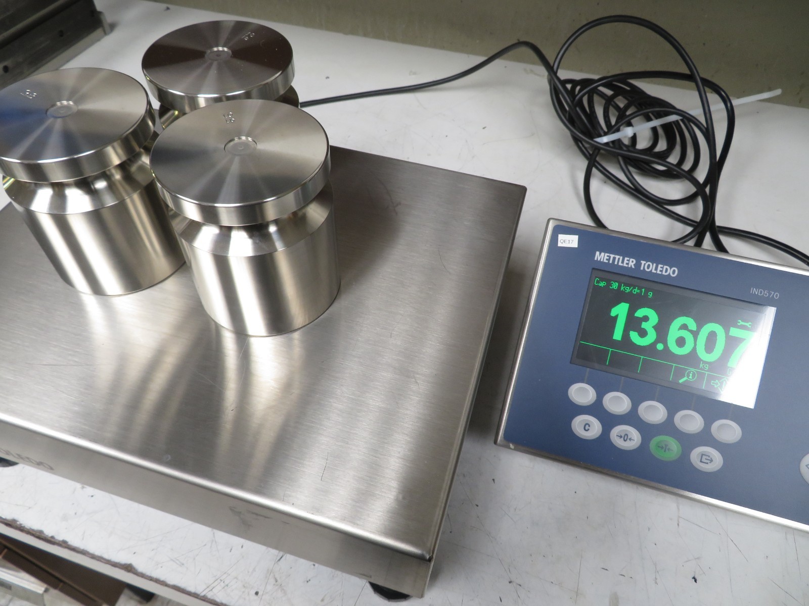 Mettler Toledo PBK989-AB30 Precision Bench Scale w/ IND570 Readout QE17 ...