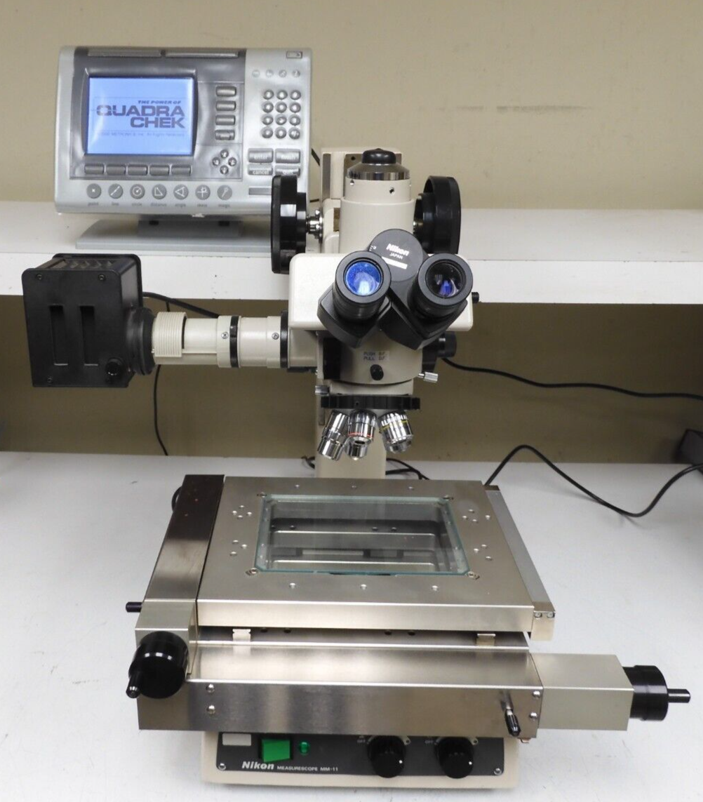 Nikon – model MM-11 – Toolmakers Microscope w/ Quadra-chek DRO – PD38 ...